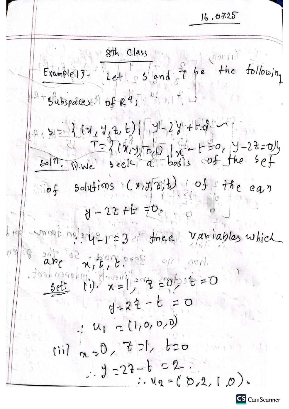 MAT 205: 8th Class Hand Notes and Study Guide - Studocu
