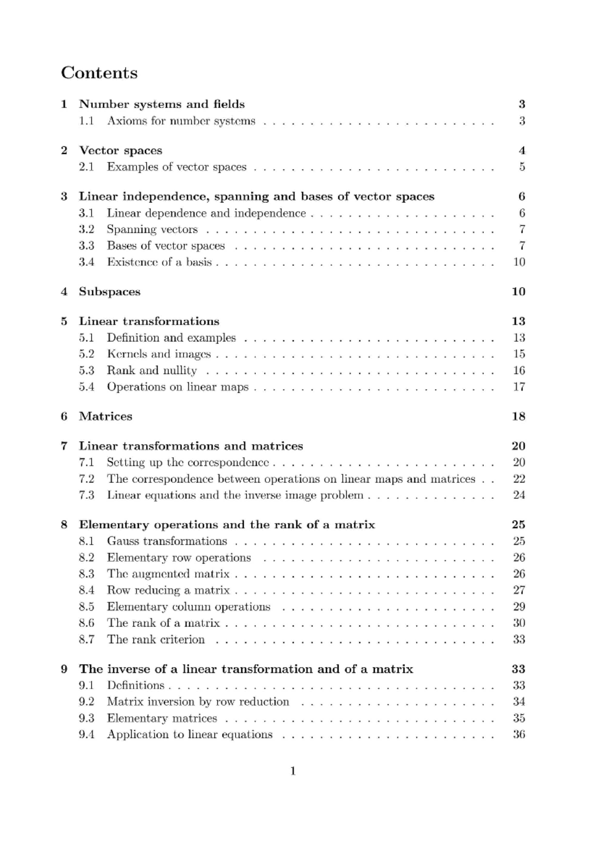 Linear Algebra - Comprehensive Lecture Notes for Study - Studocu