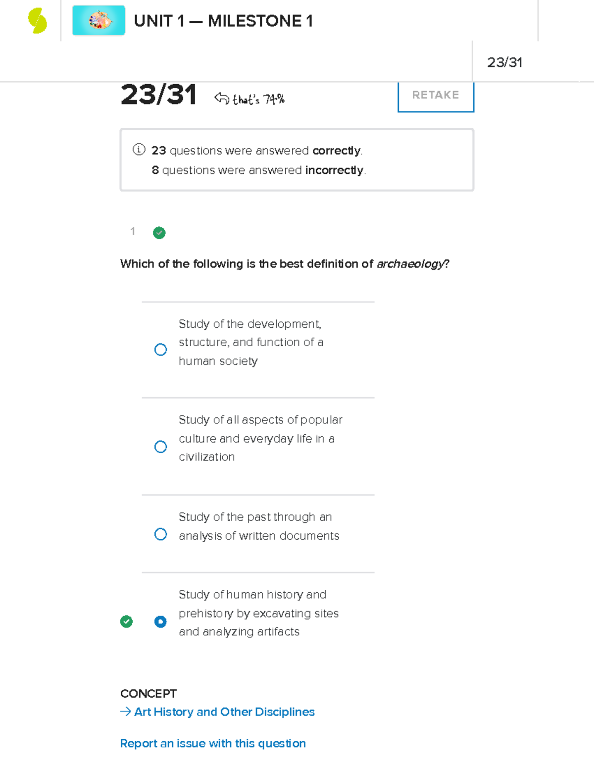 Sophia Art 1 Milestone 1 Concept Review and Definitions - Studocu