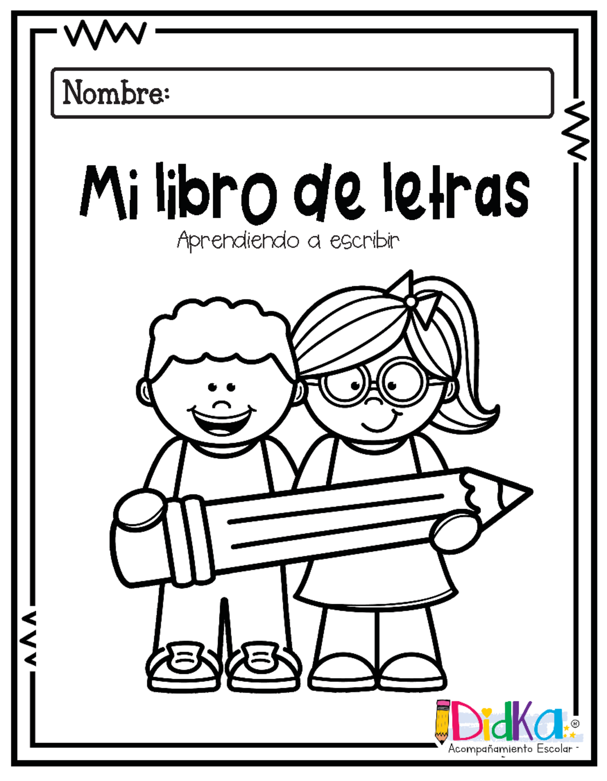🦖🦕Mi libro de letras - APRENDIENDO - Aprendiendo a escribir Nombre: Mi ...