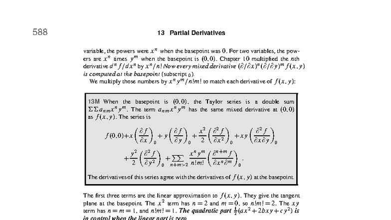 CH13 15 Partial Derivatives & Taylor Series Overview - Studocu