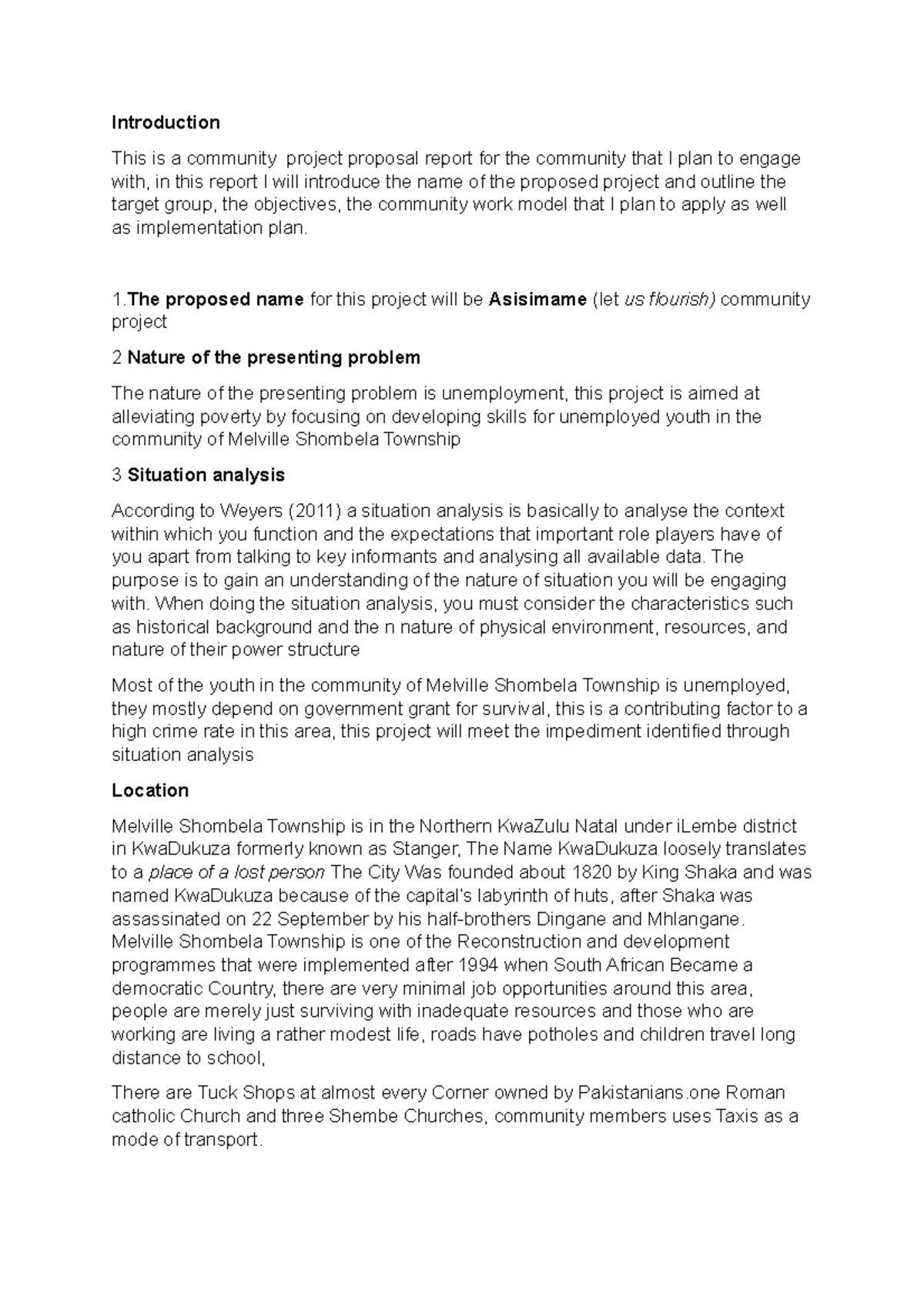 4806 - SCK Community Project Proposal: Asisimame for Youth Empowerment ...