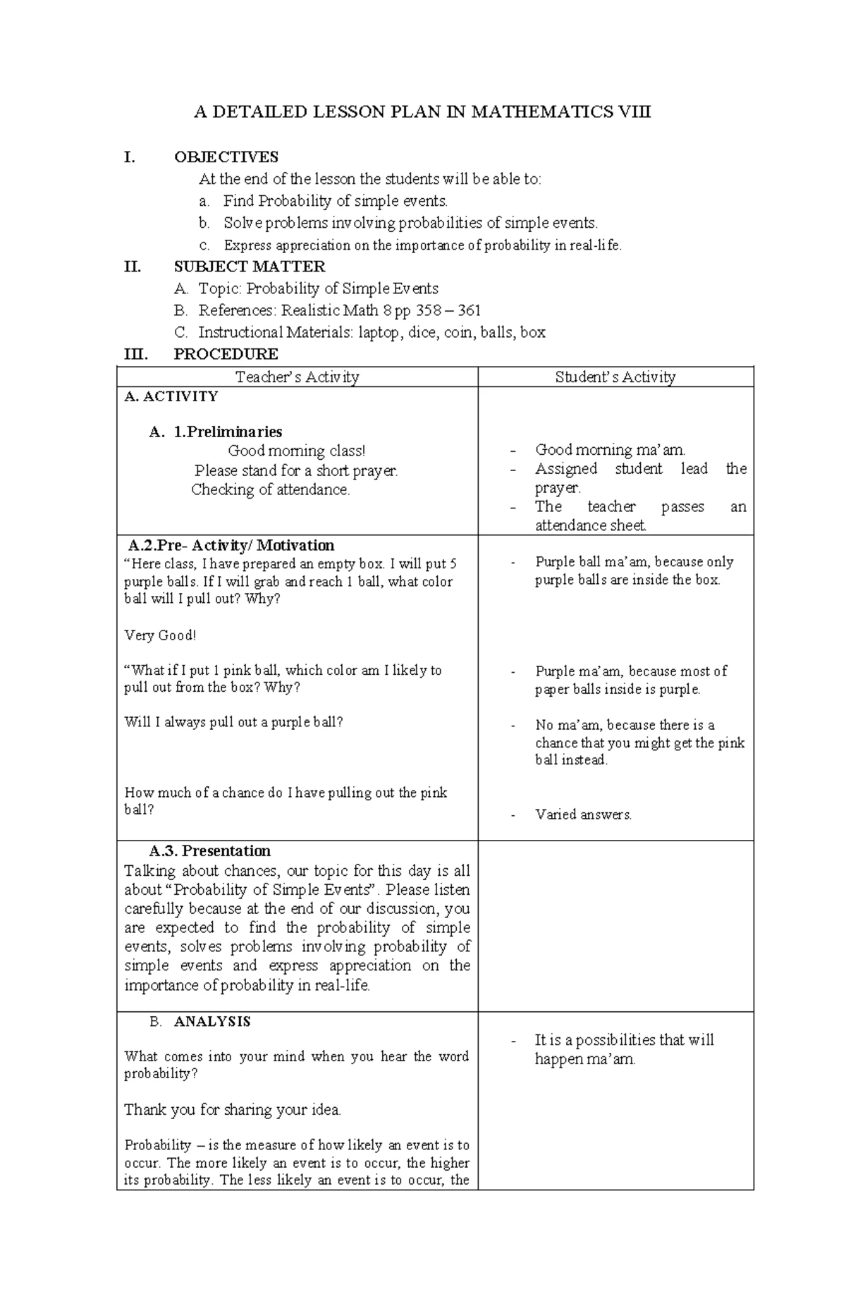 Annotation Template for Teacher Objectives (PPST 4.3.2) - Project SPARK ...