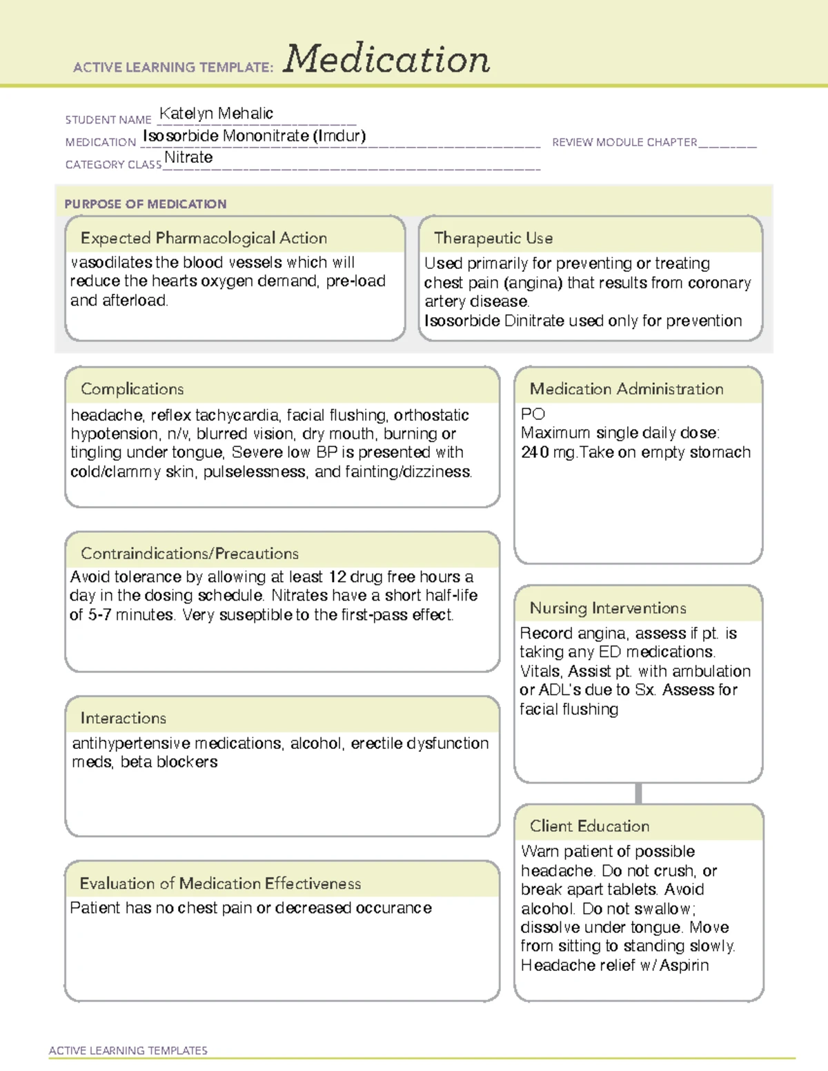 Metformin - ATI Medication Template - ACTIVE LEARNING TEMPLATES ...