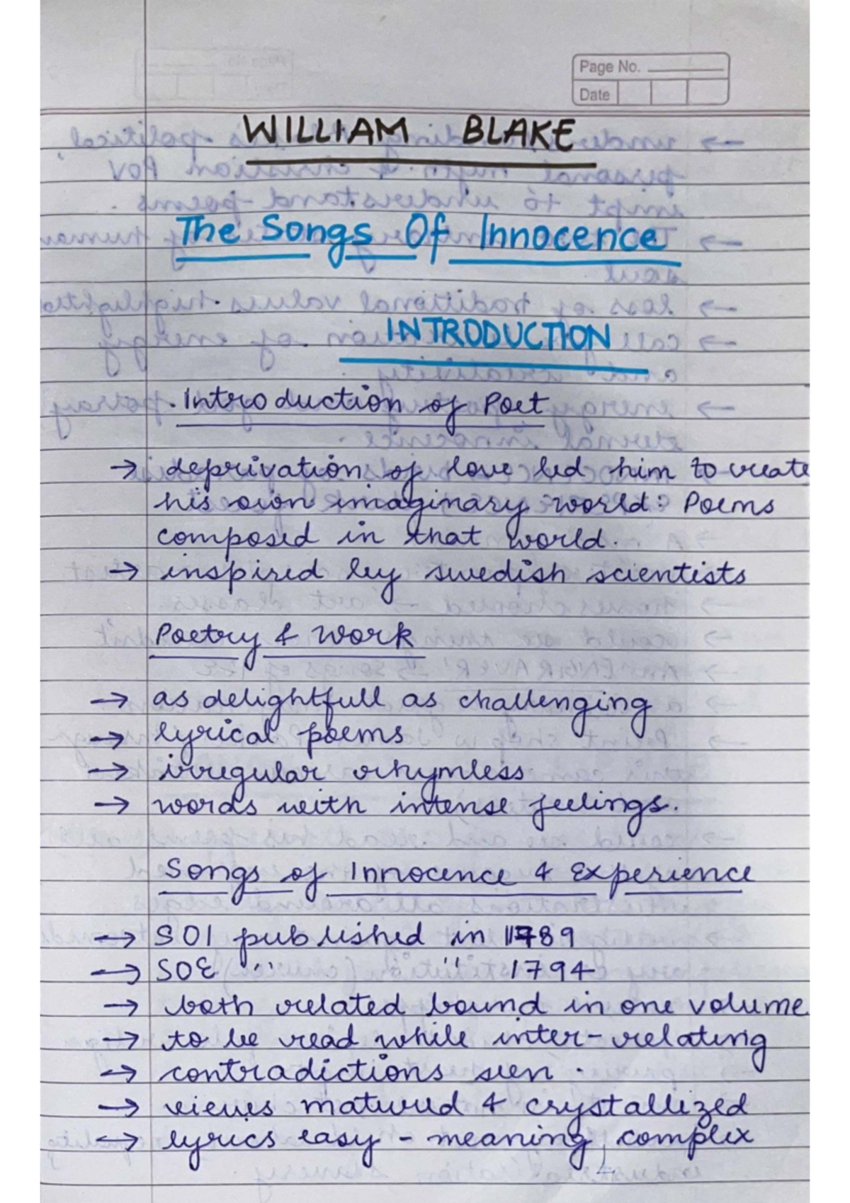 William Blake's Poetry: The Lamb, The Tyger & The Chimney Sweeper - Studocu