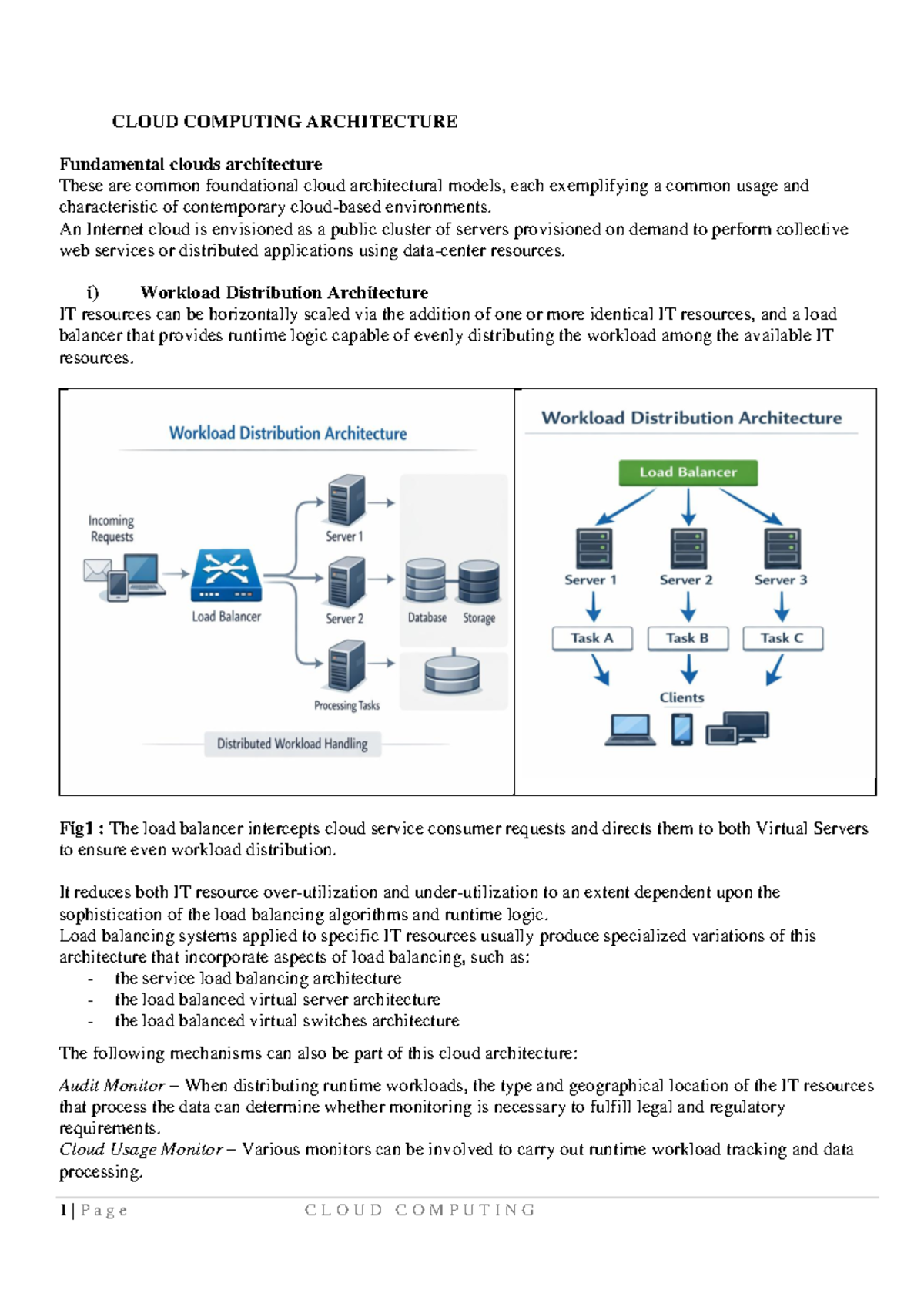 CLOUD COMPUTING ARCHITECTURE: Lecture 6 Overview and Key Concepts - Studocu