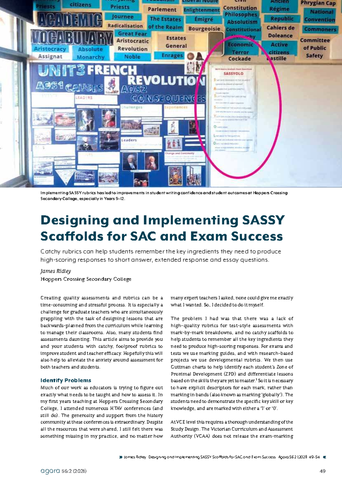 Implementing SASSY Rubrics for Enhanced Student Writing Confidence and ...