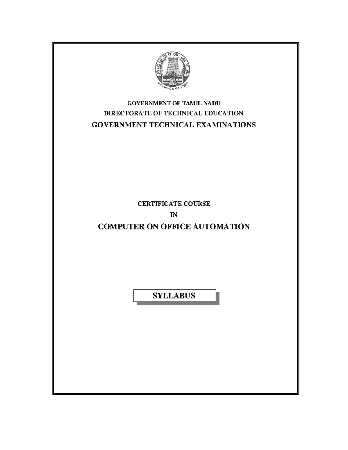 Office Automation Syllabus (CCE Certification Course) - Studocu