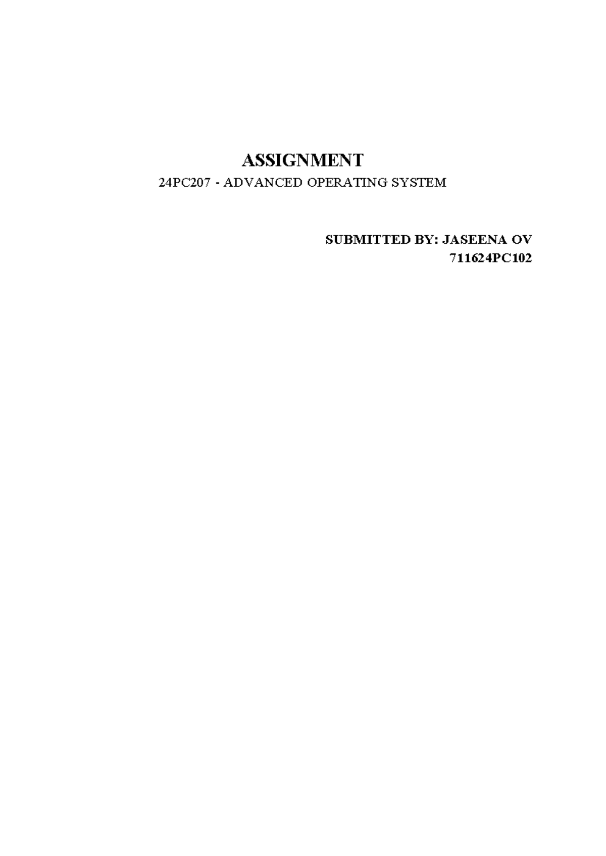 AOS ASGN 2 - Advanced Operating System: Distributed Shared Memory ...