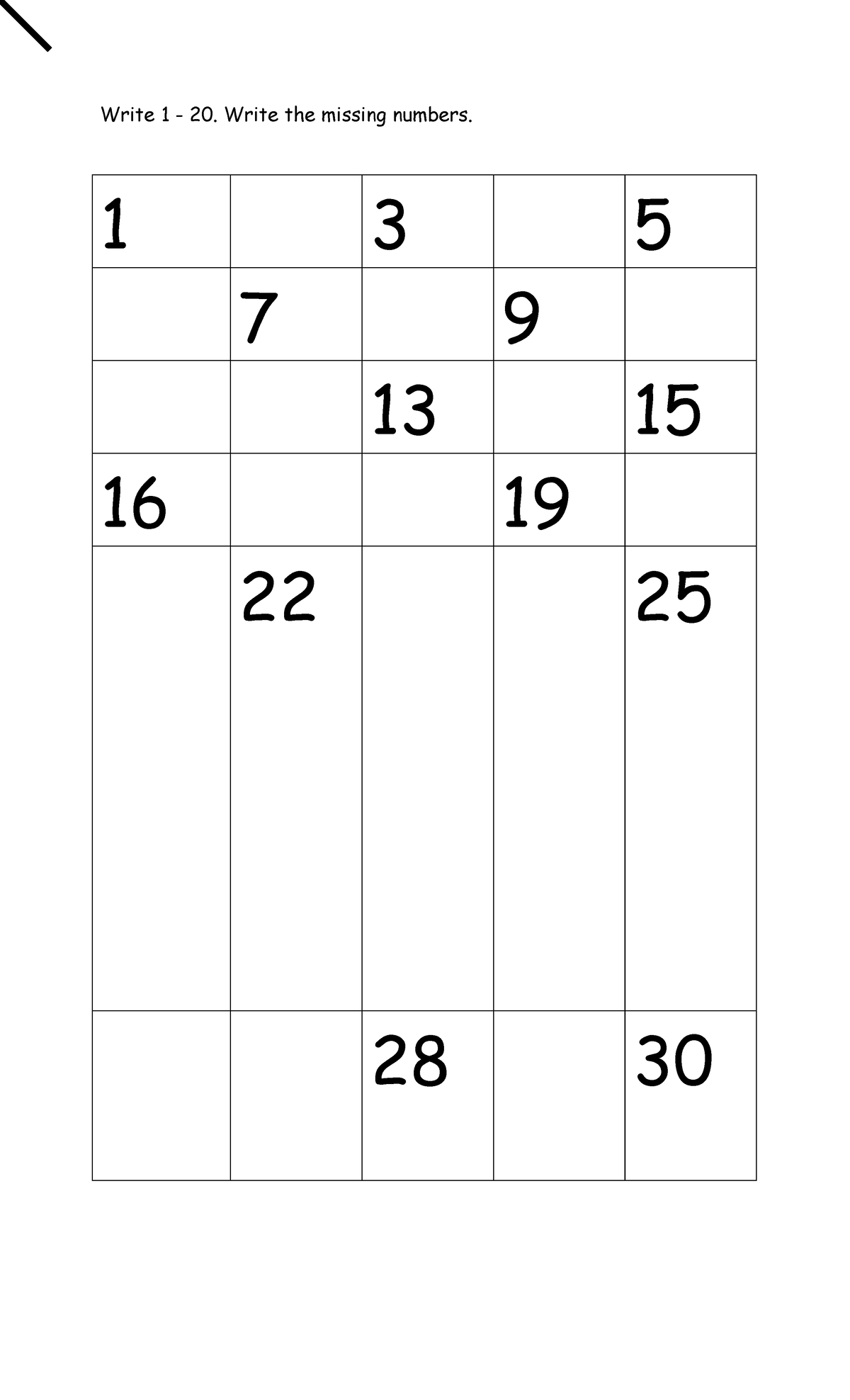 Math Kindergarten: Missing Numbers and Concepts of Comparison - Studocu