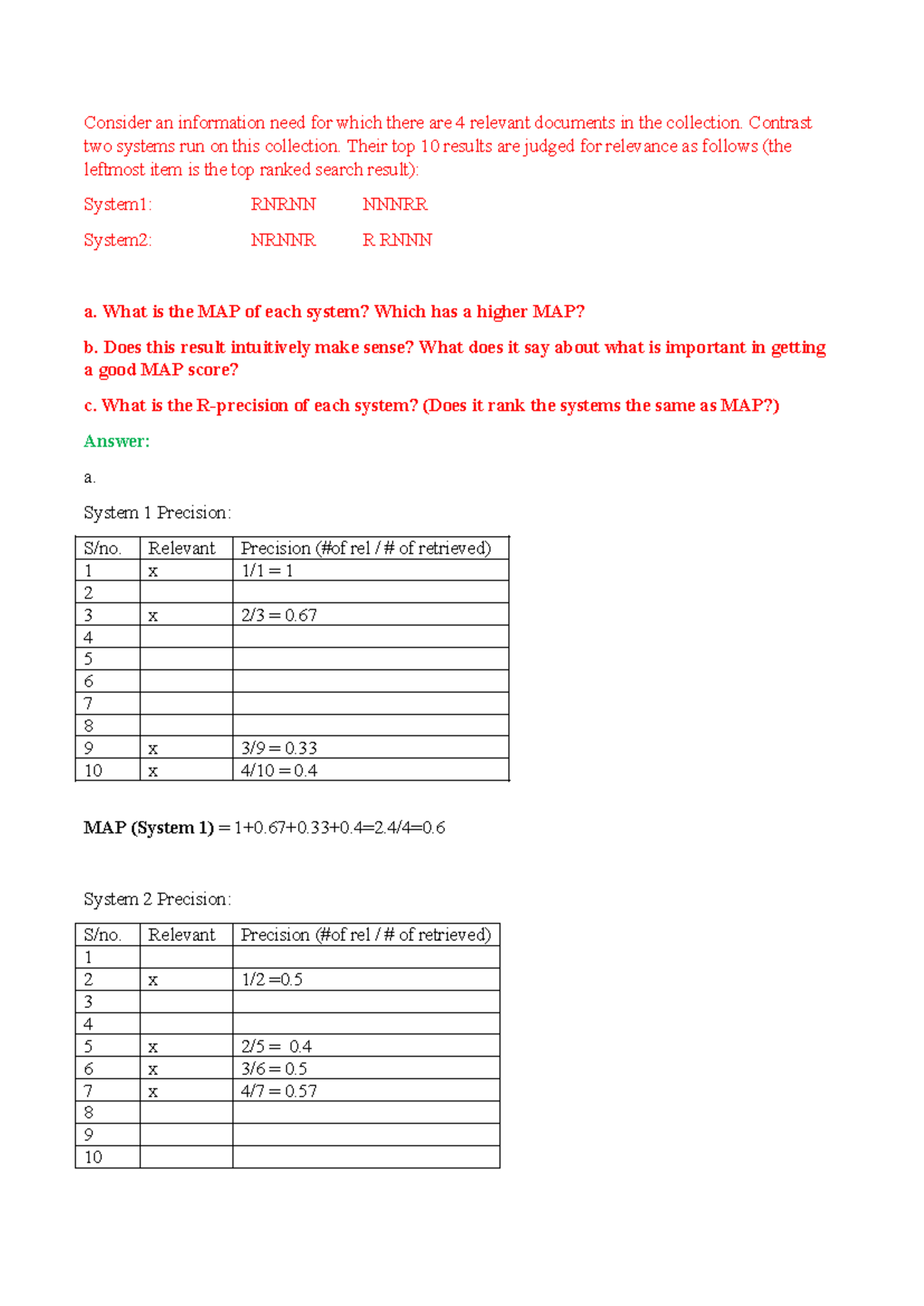 CS 726 - Lecture Notes on Information Retrieval Systems Analysis - Studocu