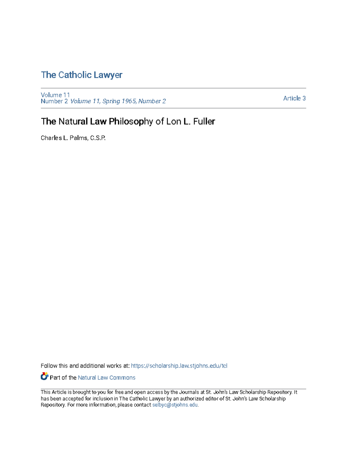 The Natural Law Philosophy of Lon L. Fuller: A Critical Analysis - Studocu