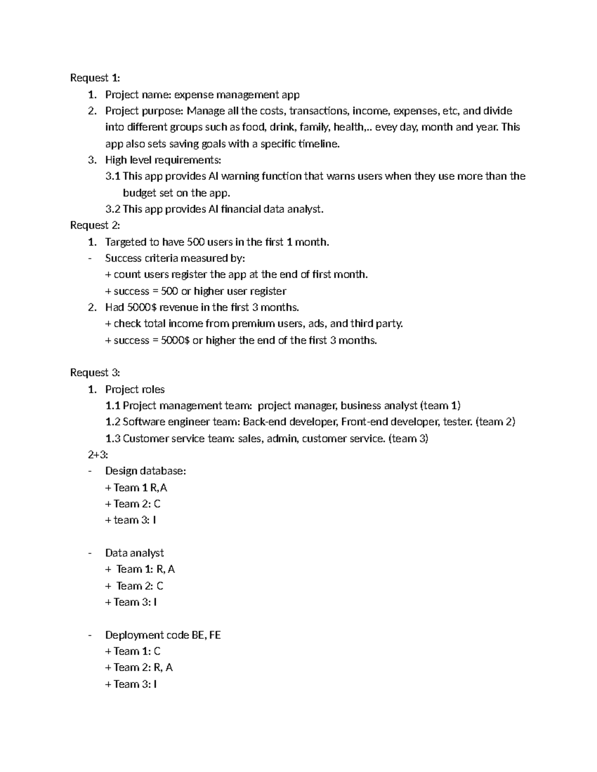 Pmg - Expense Management App Project Overview and Requirements - Studocu