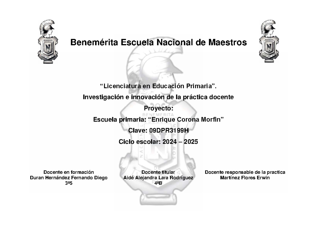 Planeación Final 4º Año - Escuela Primaria Enrique Corona Morfin (Clave ...