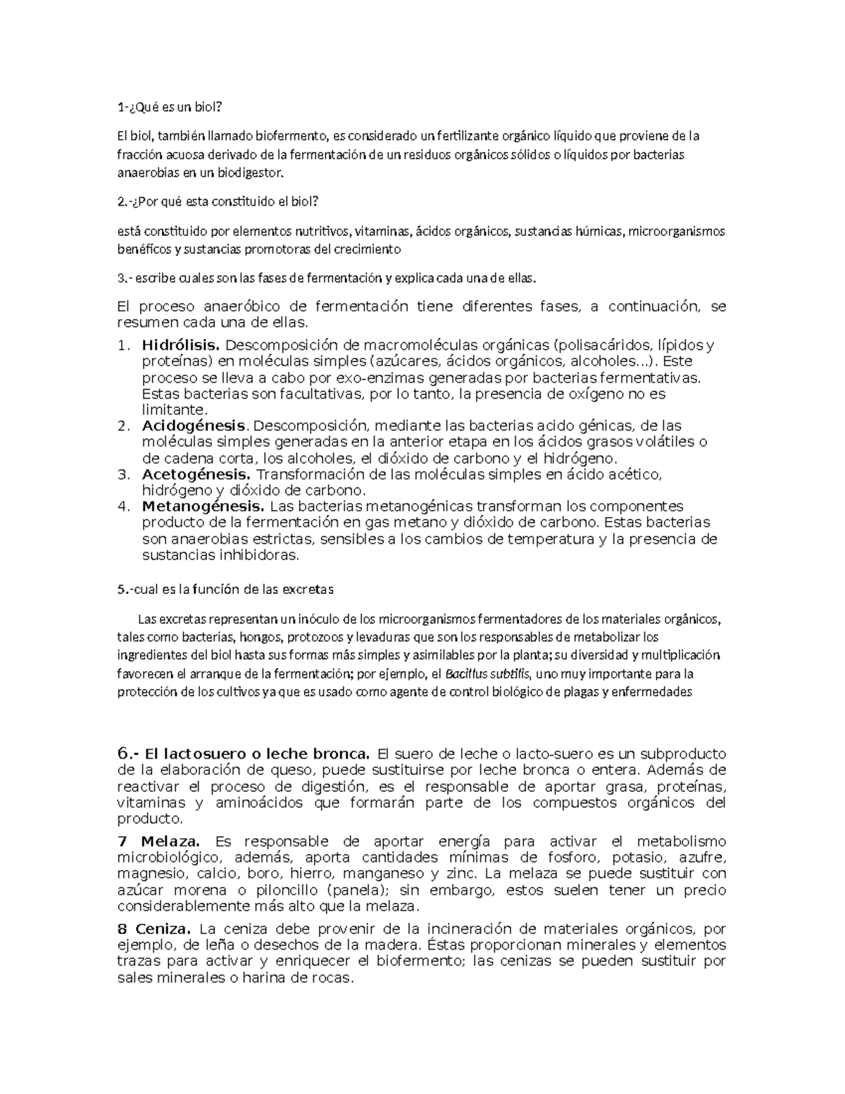 Bioles - como realizar biofertilizantyes - 1-¿Qué es un biol? El biol ...
