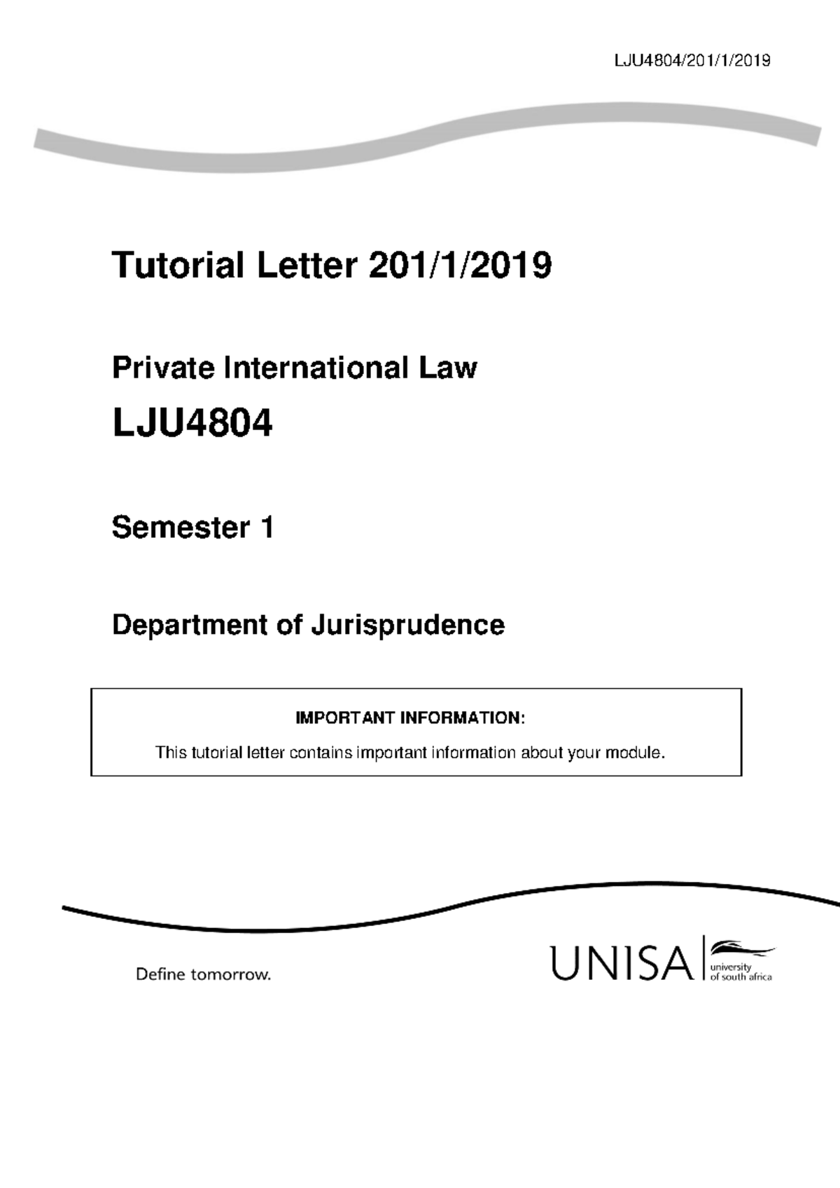 LJU4804/201/1 - Private International Law Final Exam Guidelines - Studocu