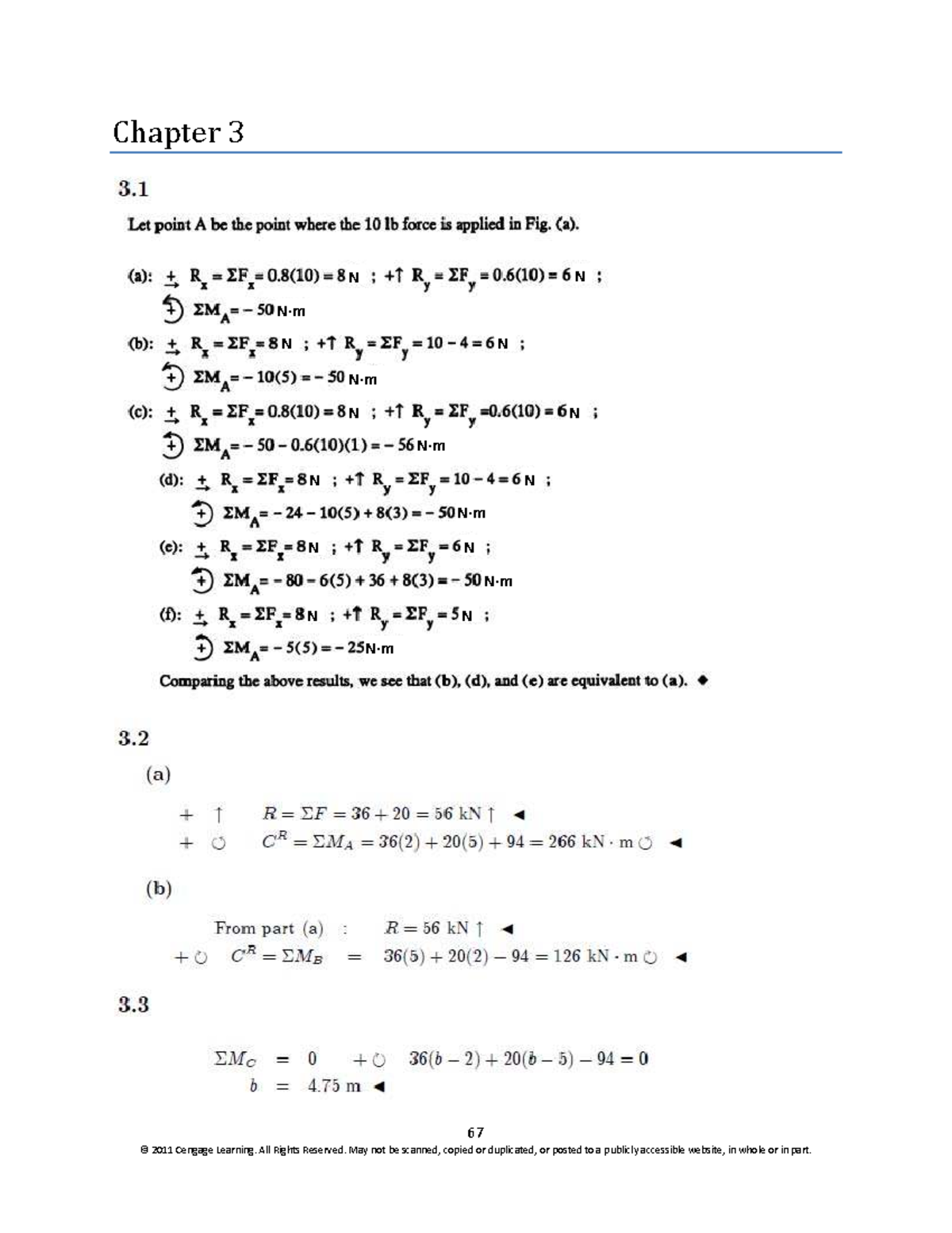 Solution Manual for Chapter 3 - Course Code Included - Studocu