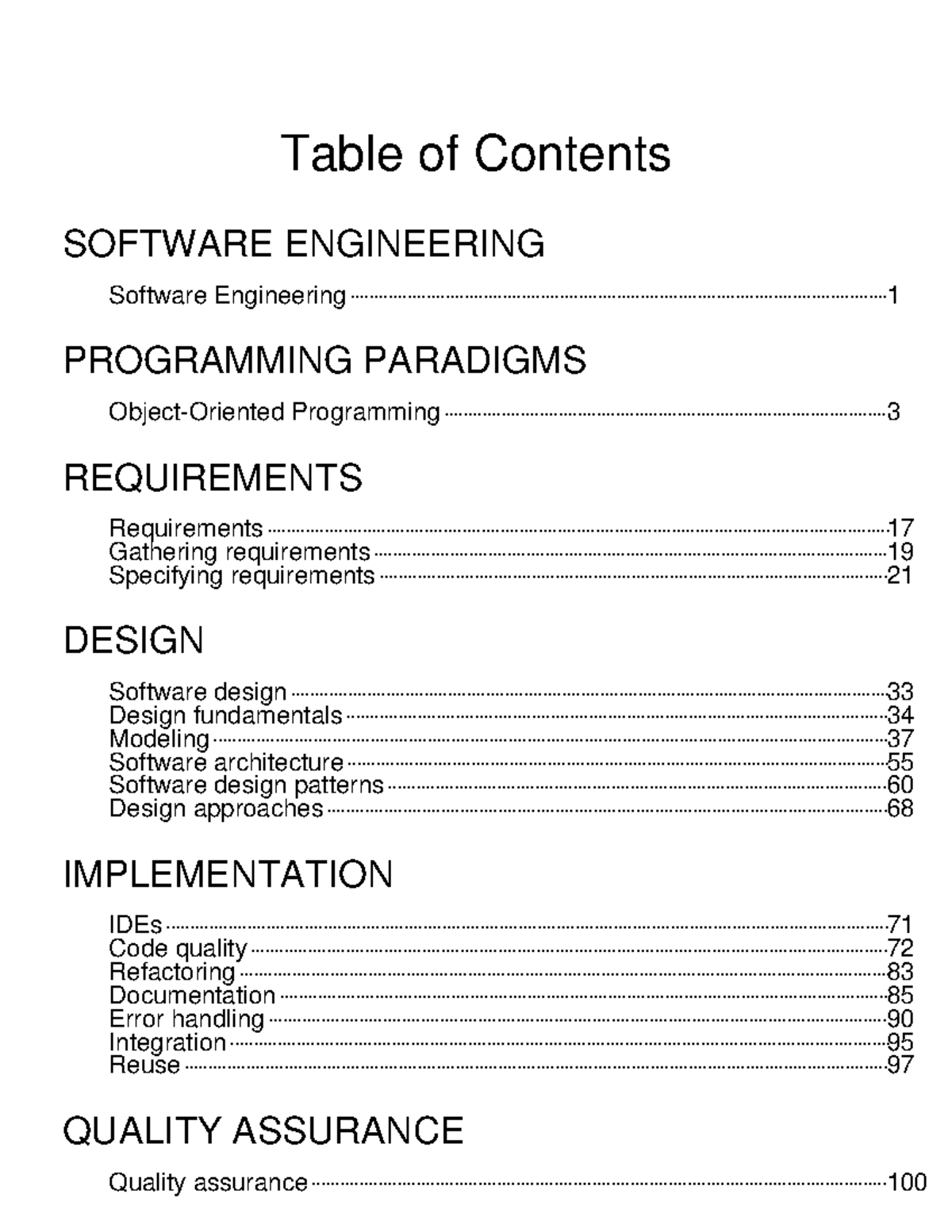 Software Engineering Notes: Key Concepts & Object-Oriented Programming ...