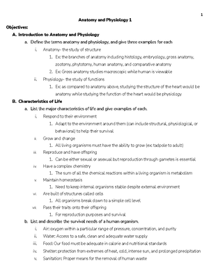 Biol 112 Spring 2025 Study Guide: Exam 1 Review Notes - BIOL112 Spring ...
