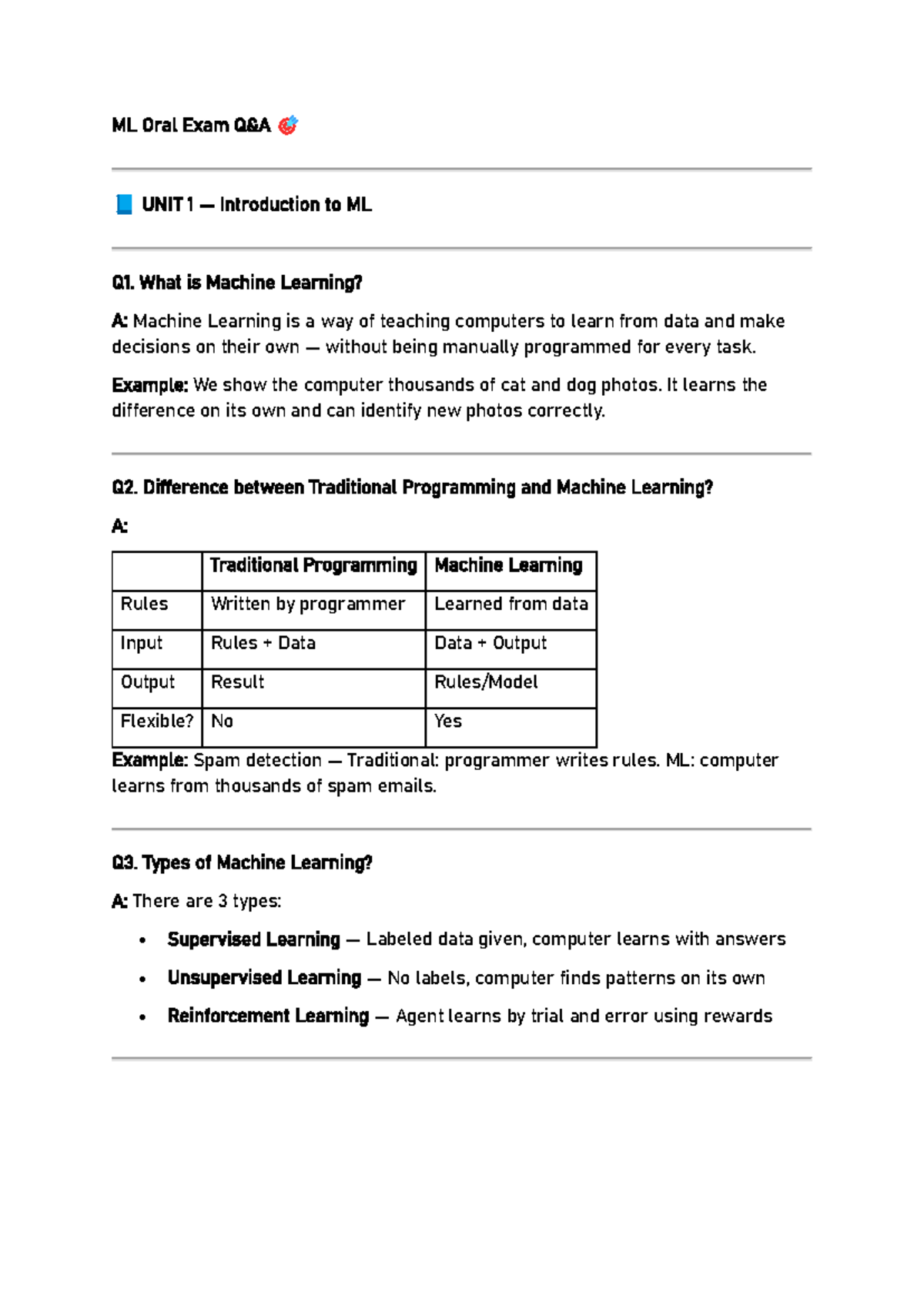 MAL Oral Exam - Introduction to Machine Learning and Data Preprocessing ...