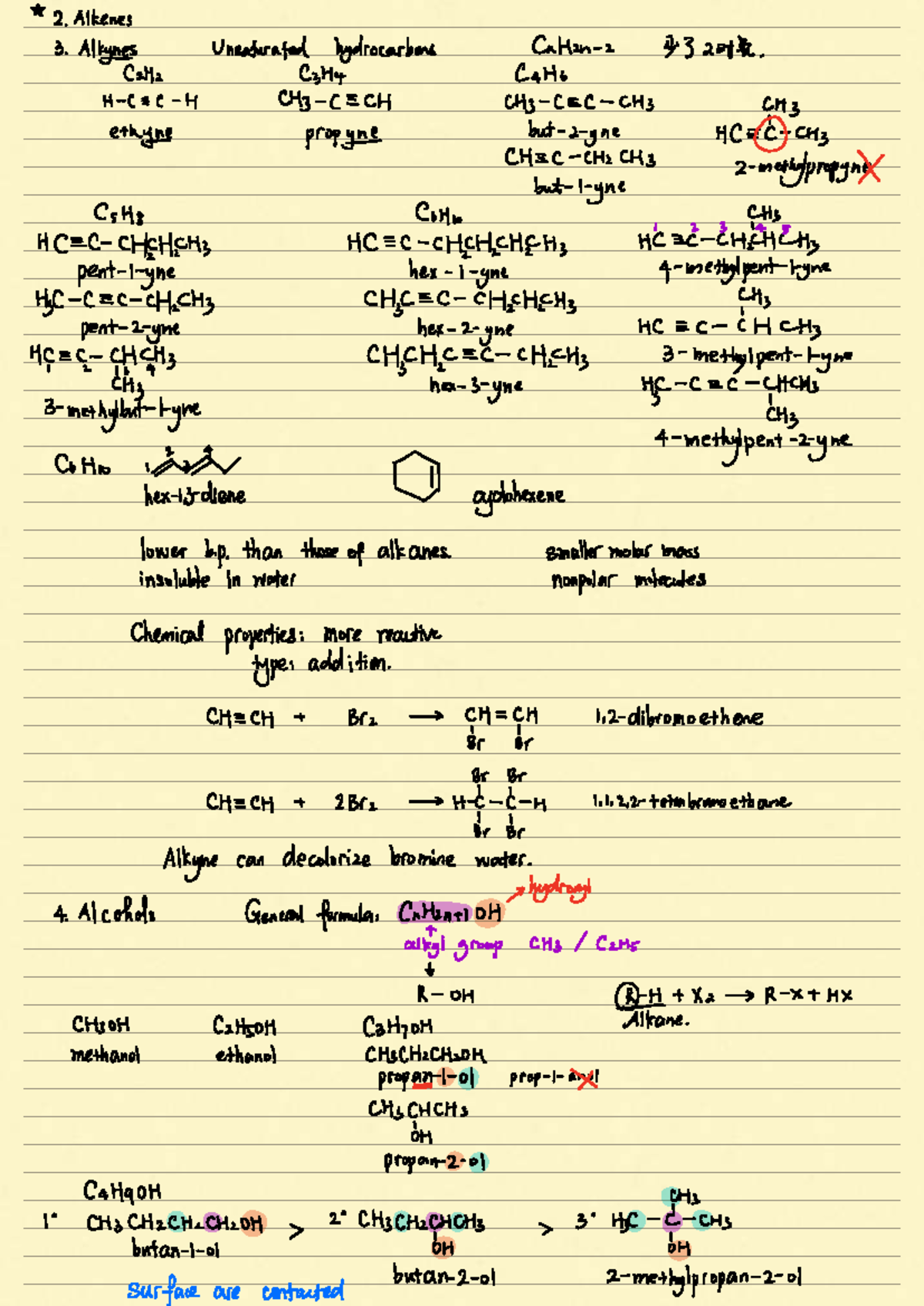 7:2 Organic Chemistry - Alkenes, Alcohols, and Carboxylic Acids - Studocu