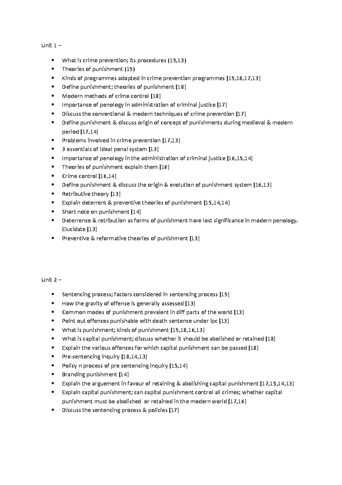 Penology: Comprehensive Study Guide for CRIM 101 Final Exam - Studocu