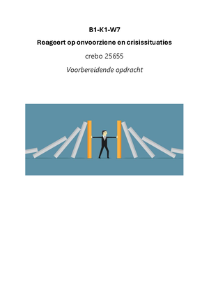 B1-K1-W2 V - Verkennende opdrachten ter voorbereiding op het examen ...