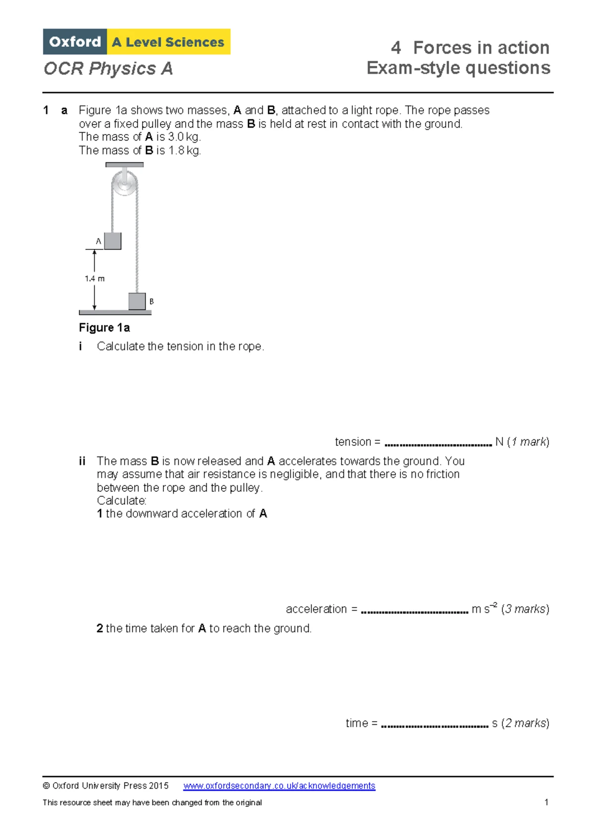 OCR AS A Level Physics Book 1: Practical Skills Answers & Analysis - Studocu