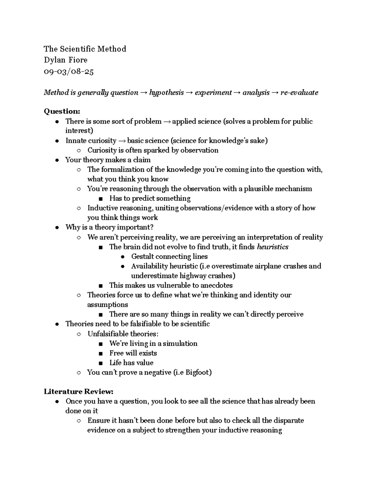 The Scientific Method: Variables, Hypotheses & Experiments (SCI101 ...
