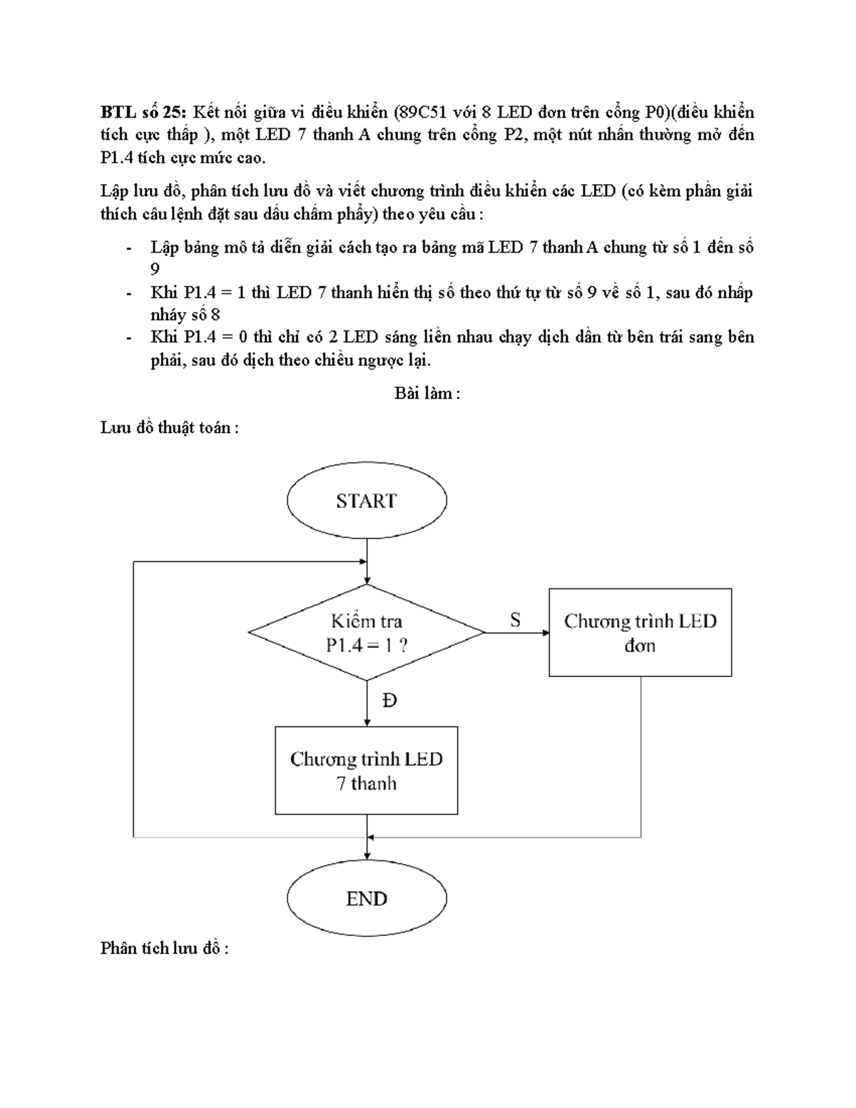 Baocao - tu ban thuong nghiep - BTL số 25: Kết nối giữa vi điều khiển (89C51 với 8 LED đơn trên ...