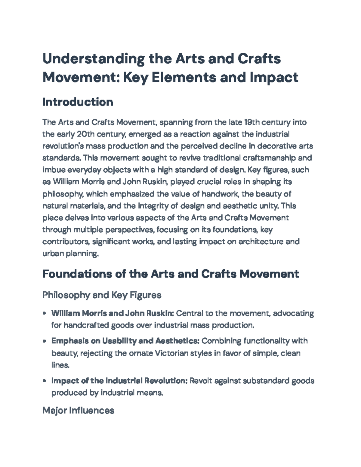 Arts and Crafts Movement Overview: Key Figures and Lasting Impact ...