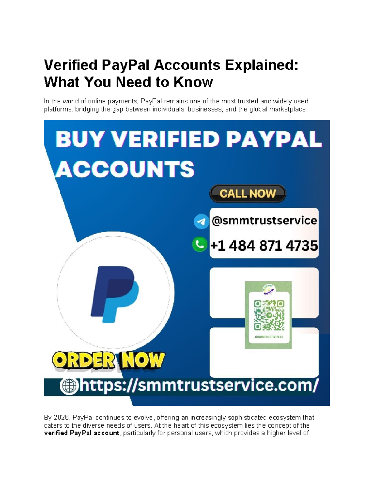Understanding Verified PayPal Accounts: A Comprehensive Guide - Studocu