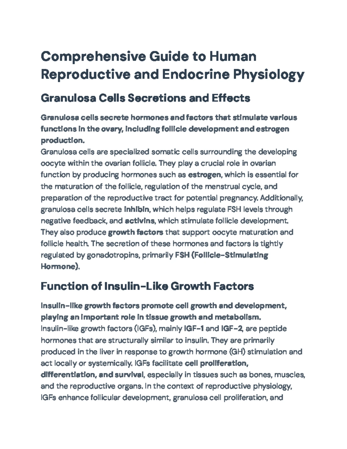 Comprehensive Overview of Human Reproductive & Endocrine Physiology ...
