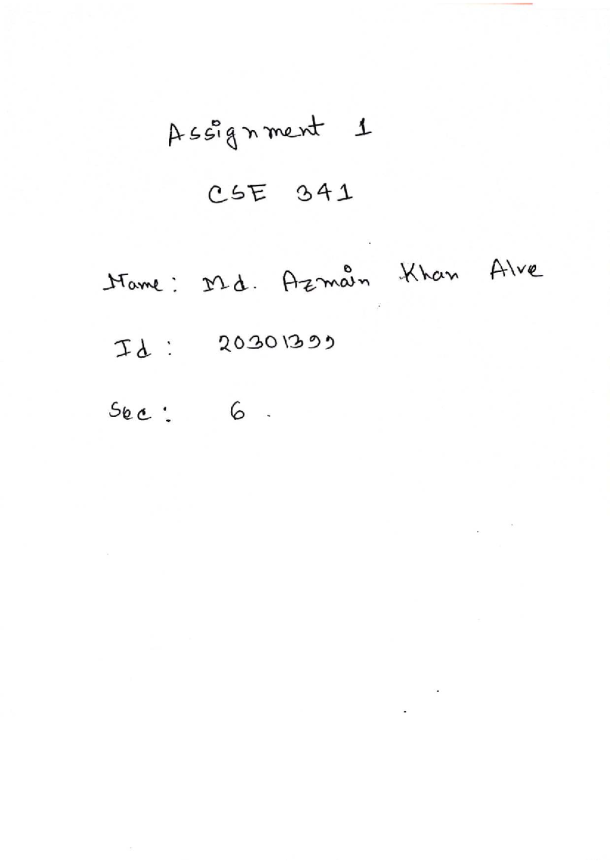 Assignment 1 Solutions for CSE 341: Clock Pulses & Bus Cycles - Studocu