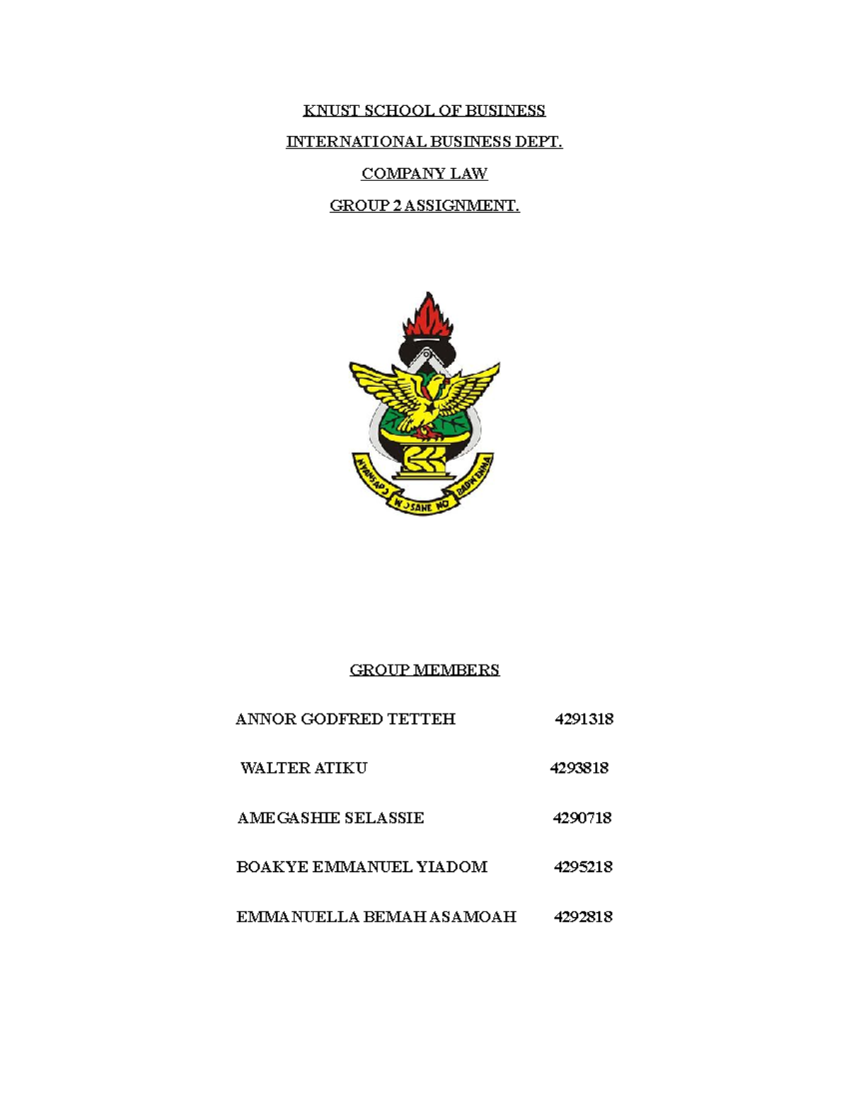 KNUST BUS 101: Key Differences in Business Forms and Liabilities - Studocu