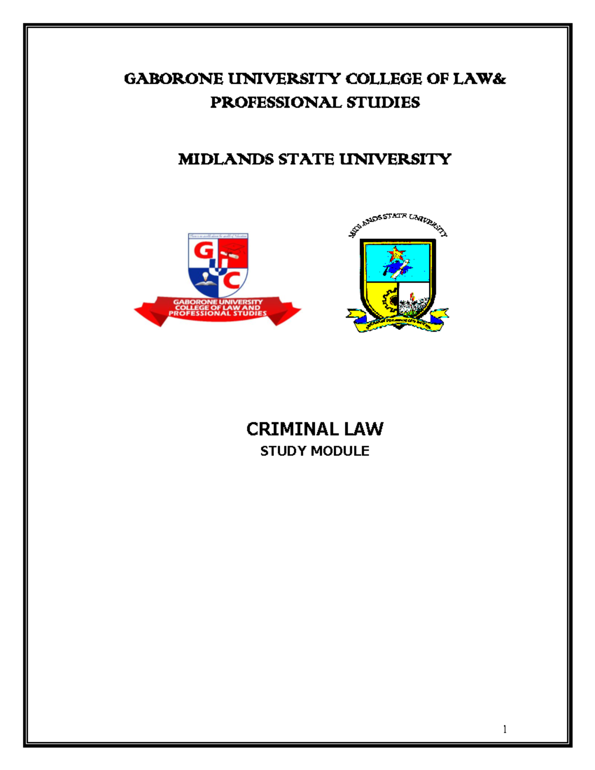 CRIMINAL LAW 101: Comprehensive Study Guide for Midterm Exams - Studocu