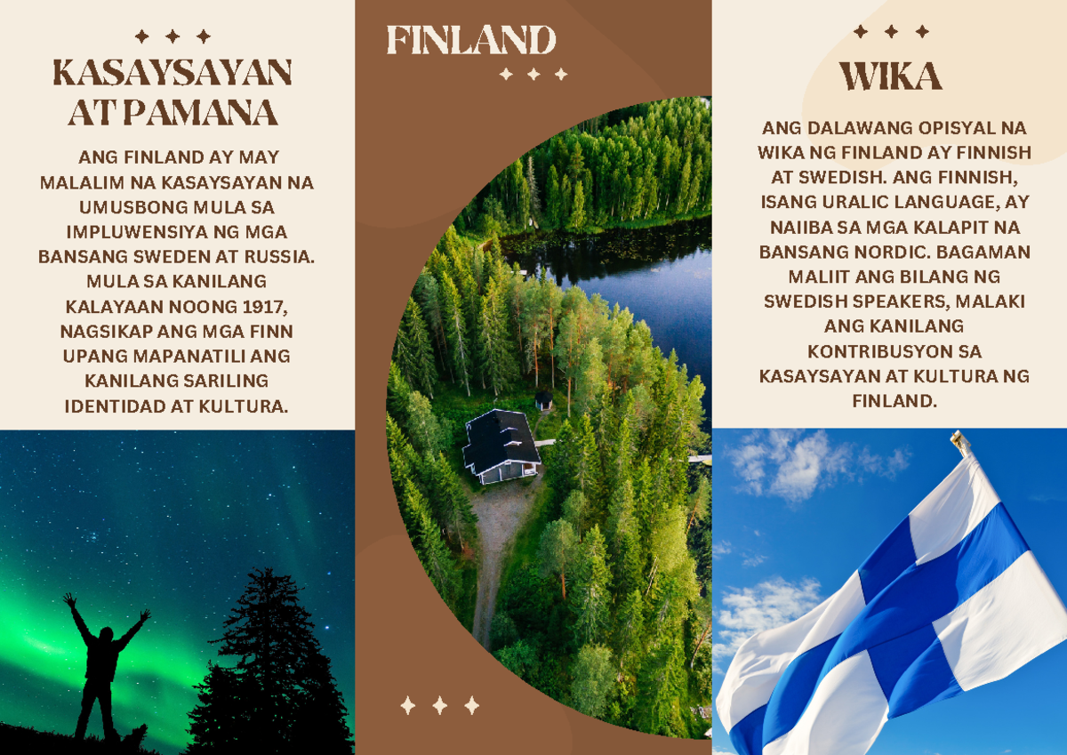 Tula at parirala - FINLAND KASAYSAYAN WIKA AT PAMANA ANG FINLAND AY MAY ...