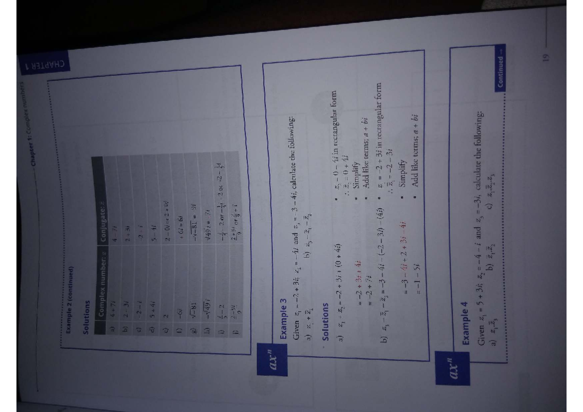 Chapter 1: Complex Numbers Solutions and Examples (MATH 202) - Studocu