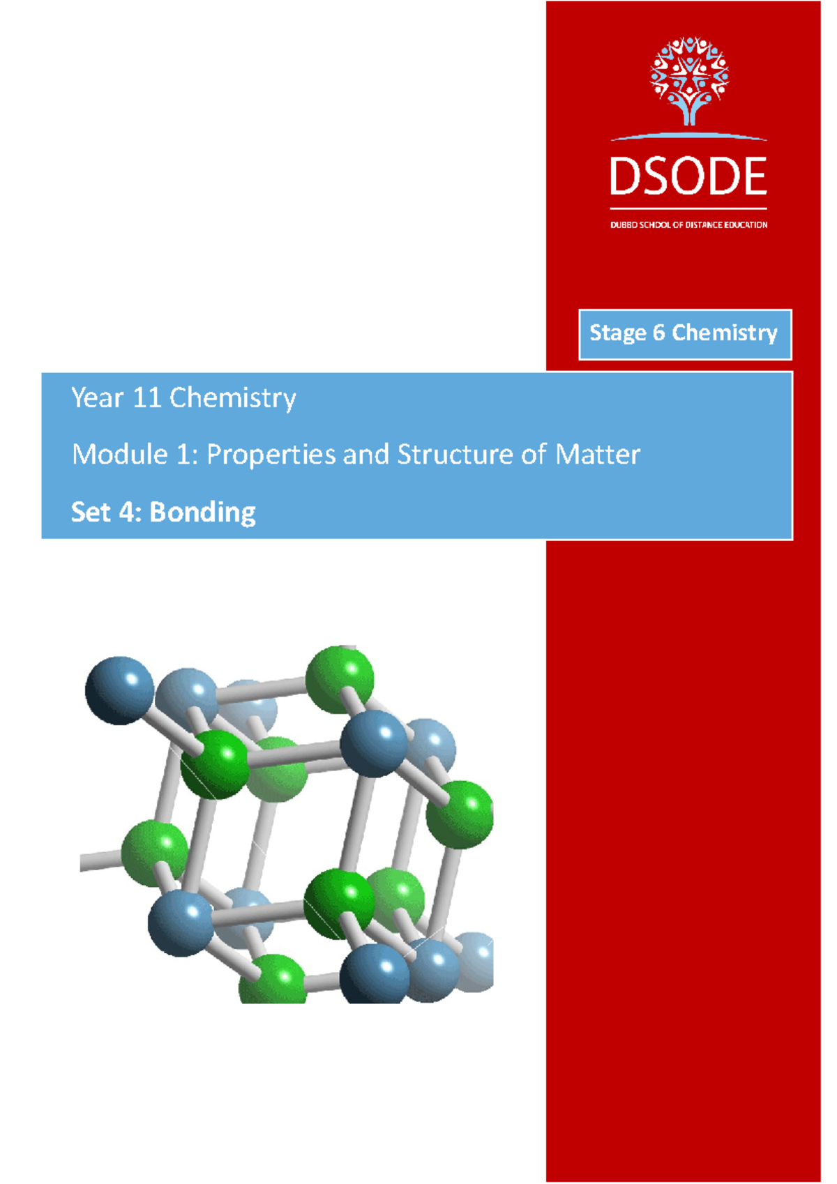 Bonding - Stage 6 Chemistry Year 11 Chemistry Module 1: Properties and ...