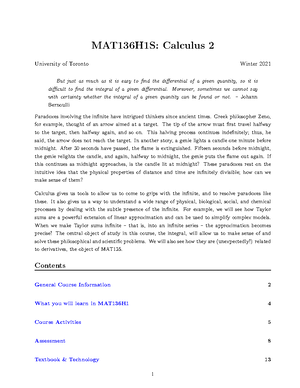 Extra problems solutions for calculus concepts in MATH 2024 - Studocu