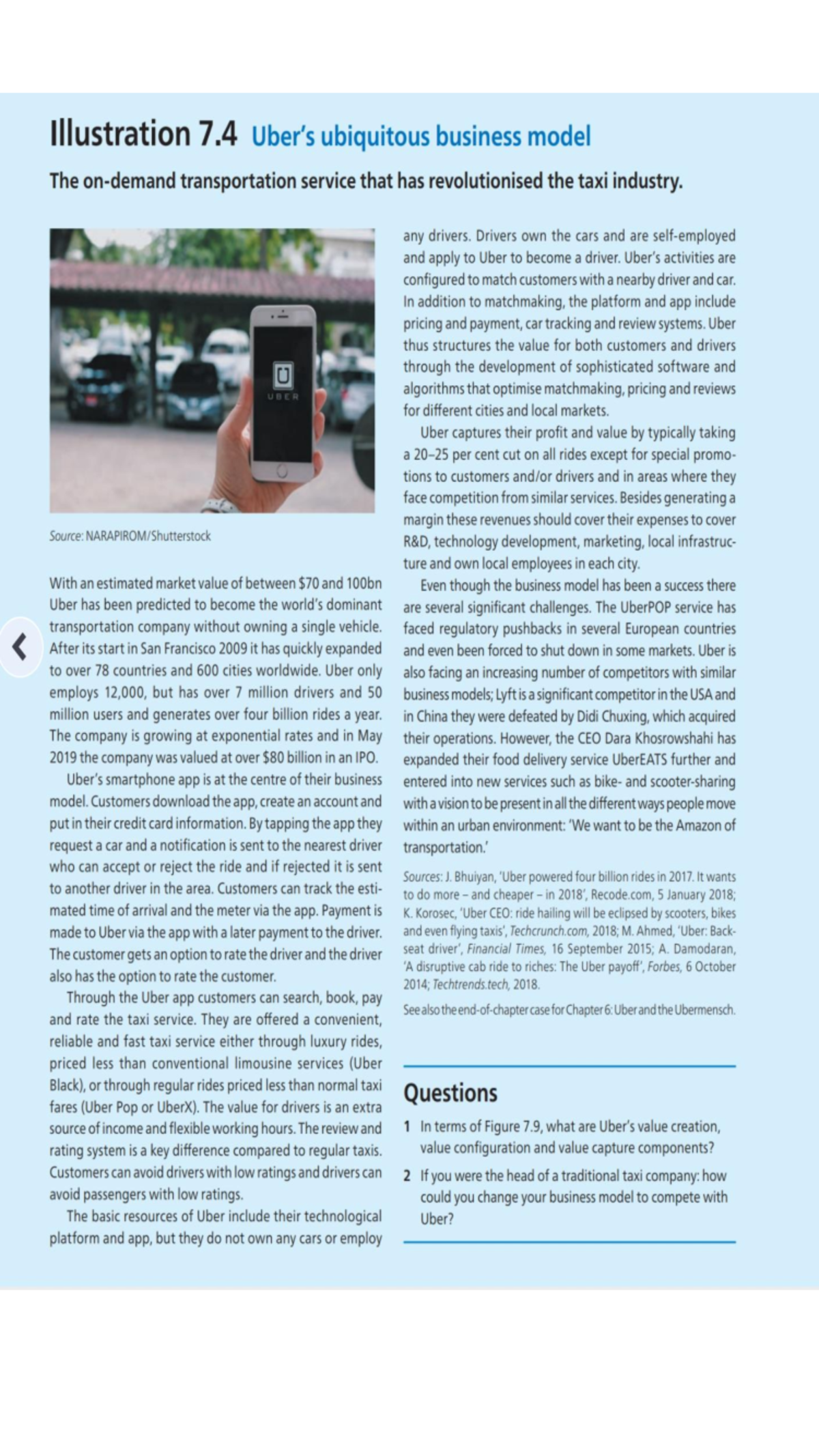 Case Study: Uber's Disruptive Business Model in Transportation - Studocu