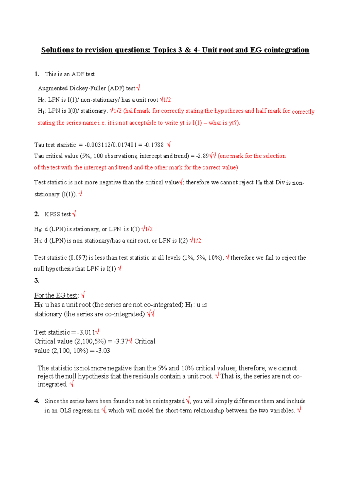 Topics 34 Solutions to revision questions - Solutions to revision ...