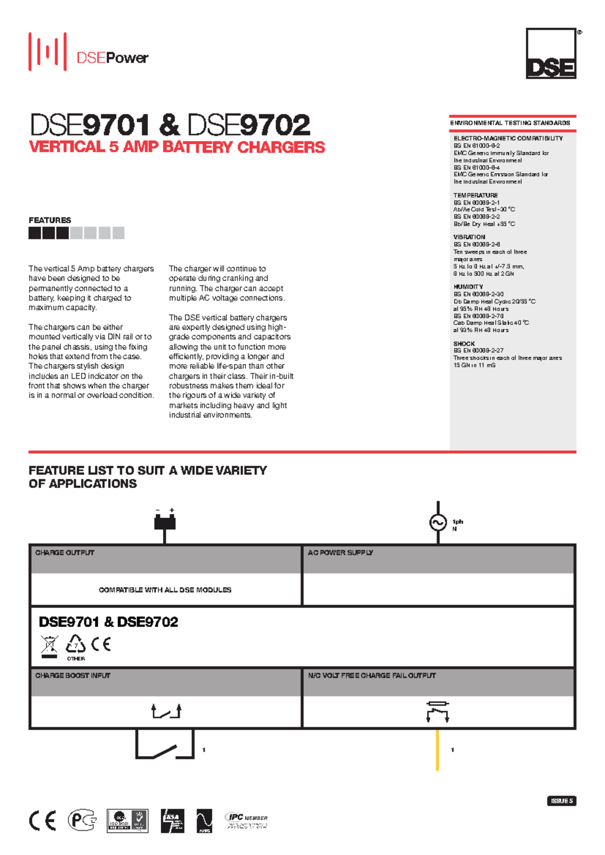 DSE9701 9702 Data Sheet - DSEPower ® The vertical 5 Amp battery ...