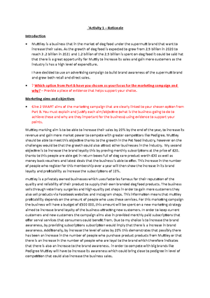 Unit 19 Assignment 2 - BUSINESS UNIT 19: ASSIGNMENT 2 By Jonny Ross ...