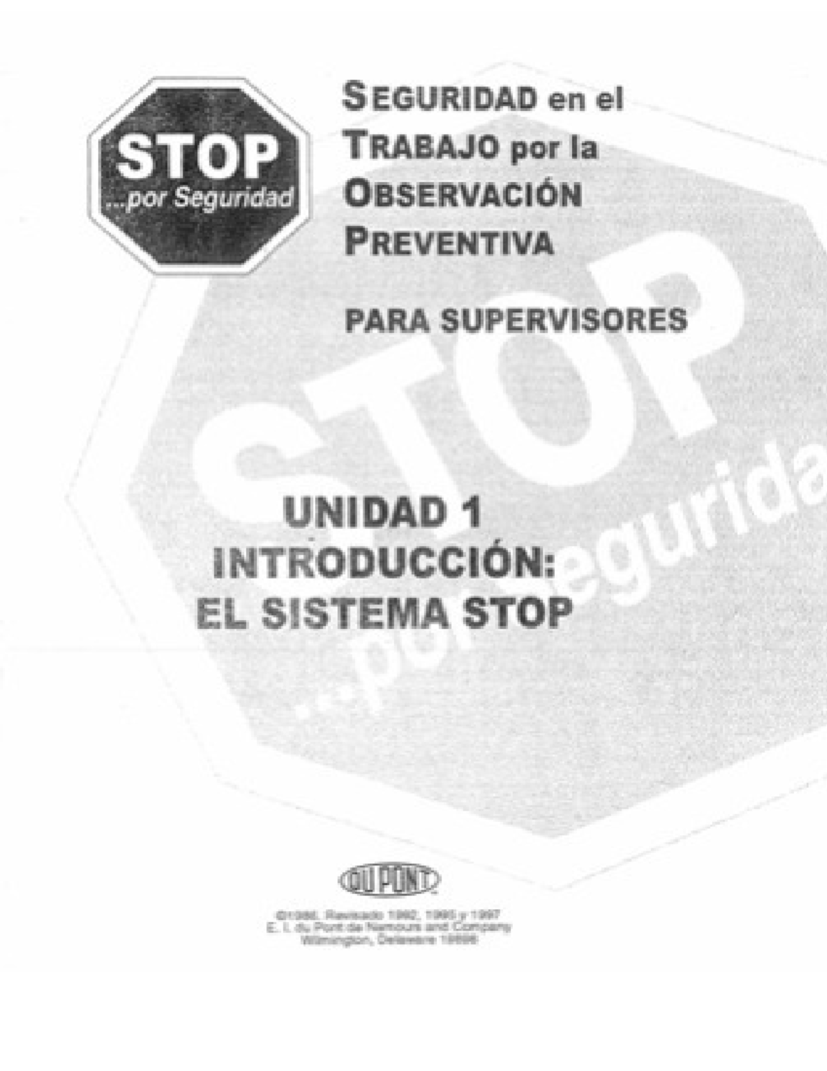 Curso STOP para Supervisores: Trabajo Seguro y Observación Efectiva ...
