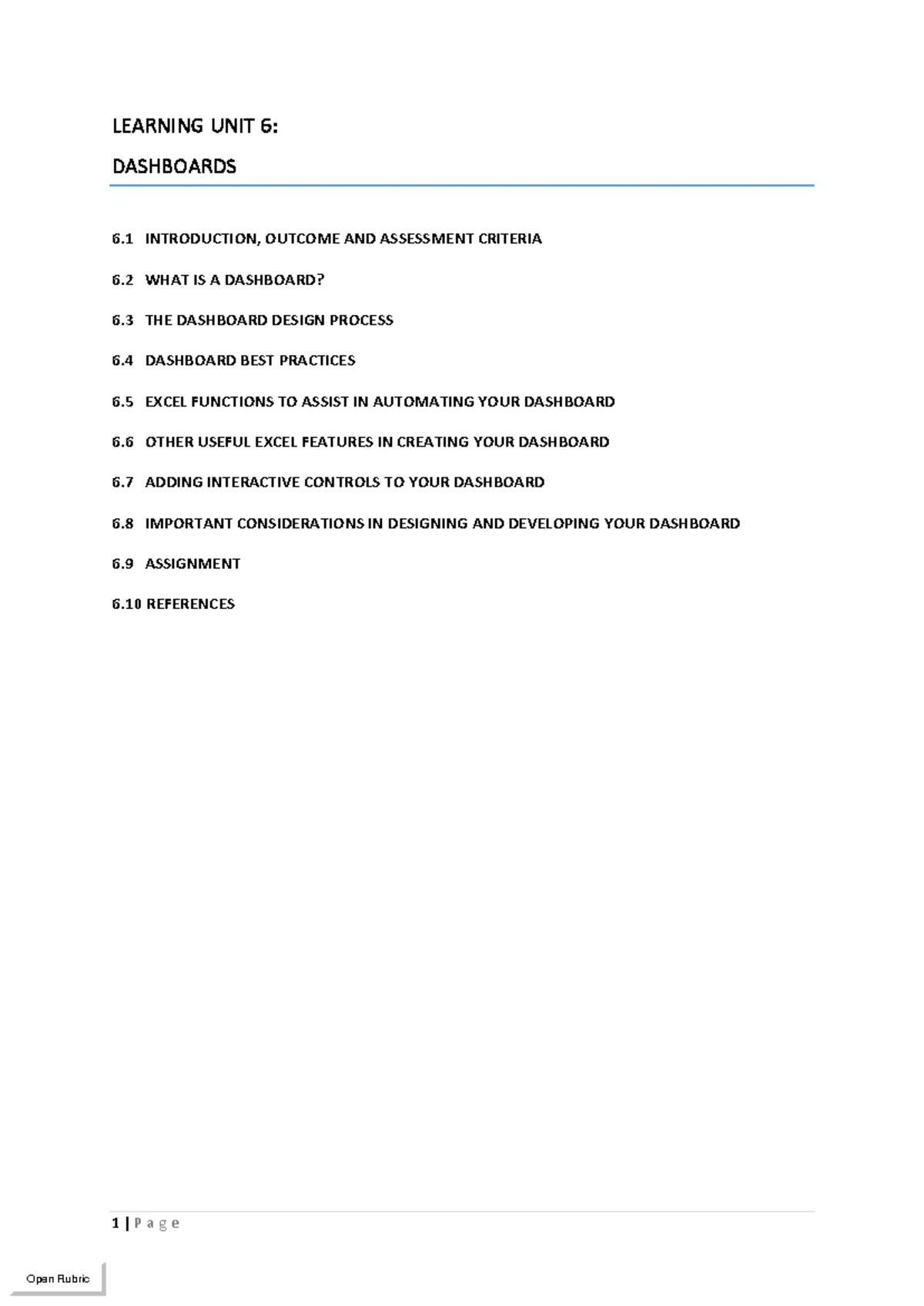 AIN3701 Assignment 3 Memo: Excel Visual Dashboard Setup 2024 - Studocu