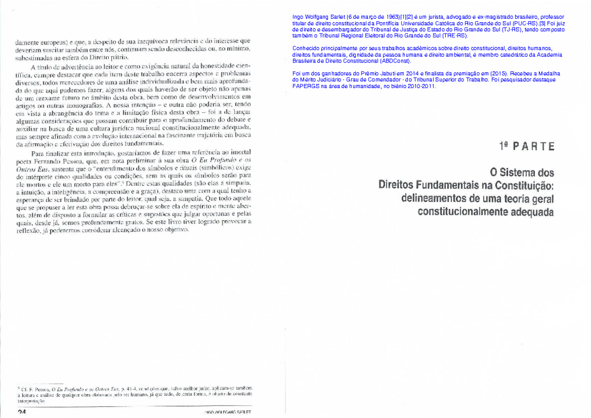 Texto.Ingo - Texto de Ingo - Direitos Fundamentais - Studocu