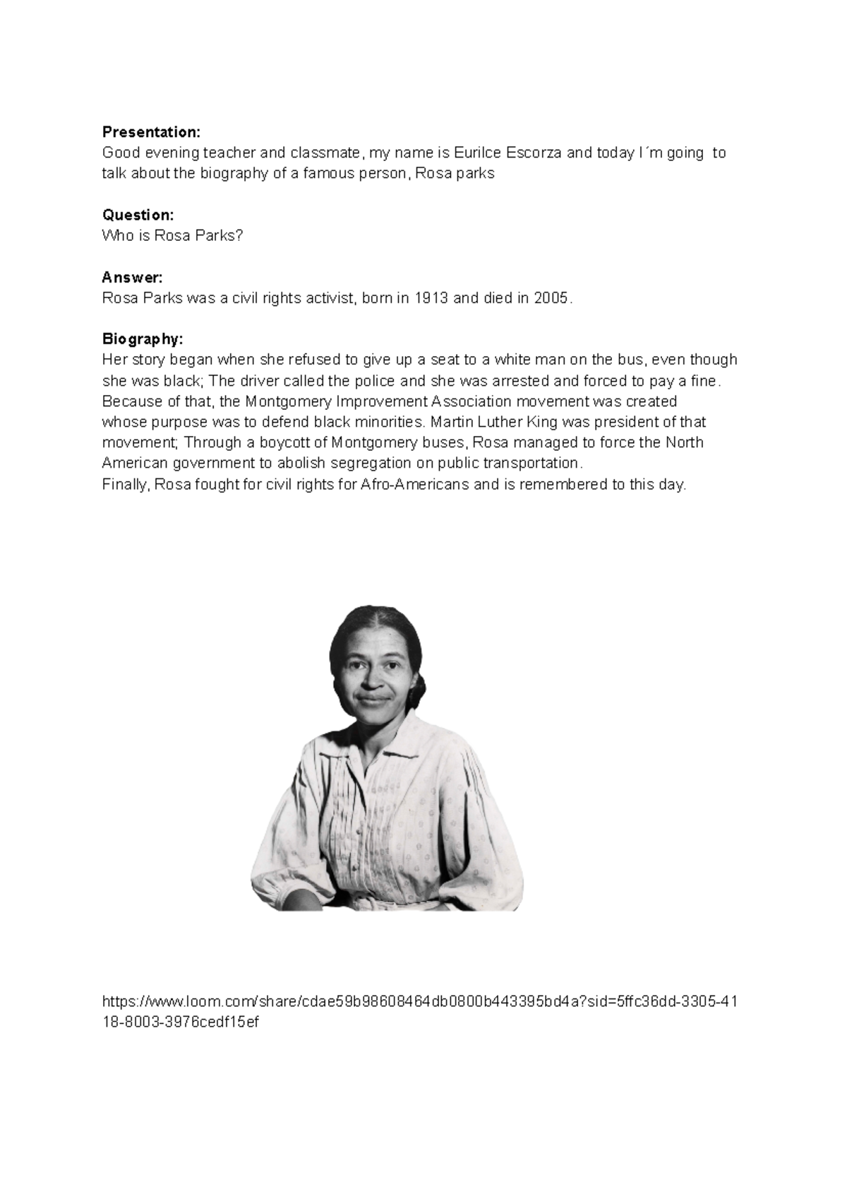 Rosa Parks Biography Presentation - Civil Rights Activism Insights ...