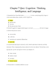 Chapter 1 Quiz- The Science of Psychology - Chapter 1 Quiz: The Science ...