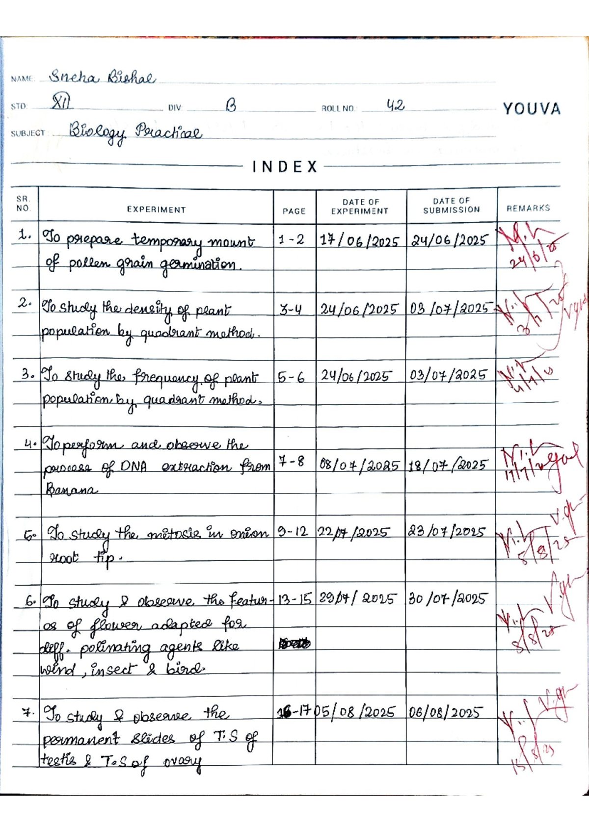 Biology Practical Report: Experiments on Plant Population & DNA ...